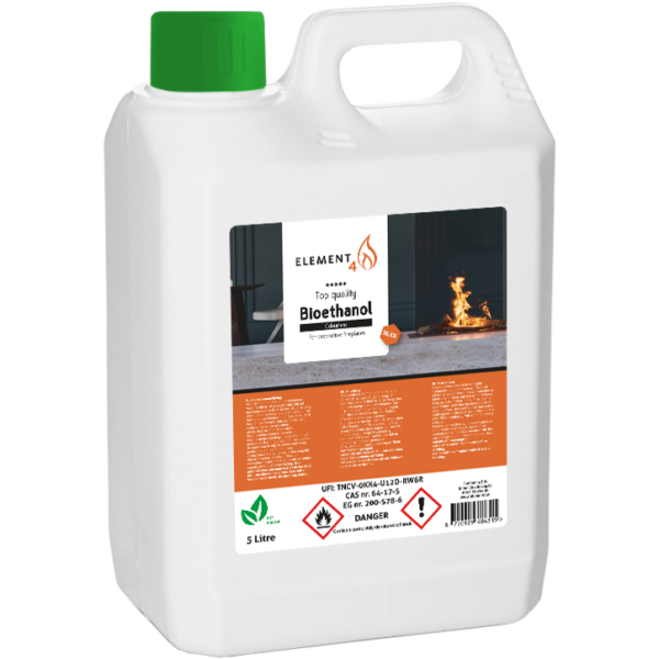 Element4 Top Quality 5 liter Bio ethanol - Bioethanol 96,6% ...